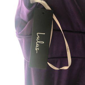 Lulus | Dresses | Lulus Under The Spotlight Purple Satin Glam Maxi ...
